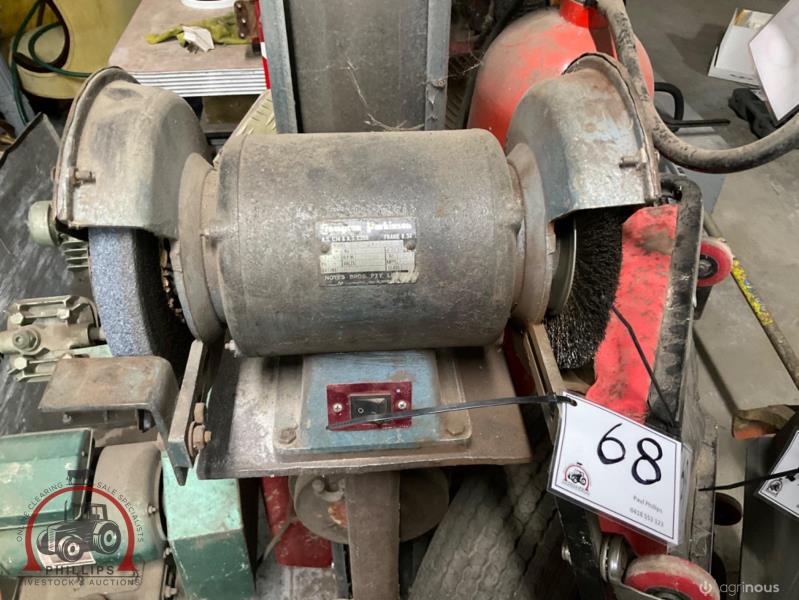 Lot 68 - Crompton Parkinson double ended bench grinder | AuctionsPlus
