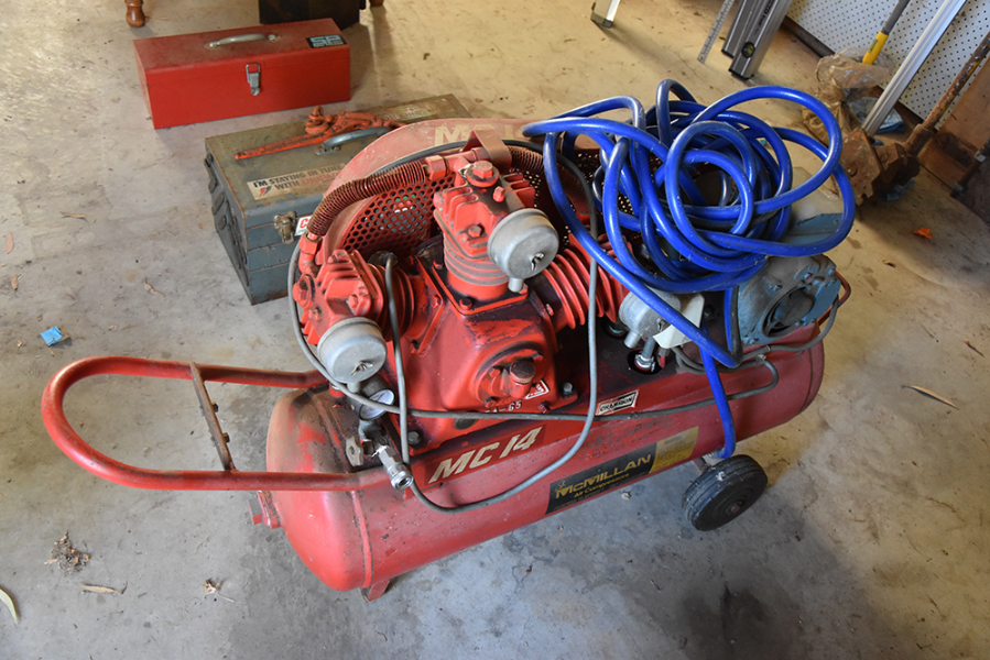 Lot 9 - McMillan MC14 Air Compressor | AuctionsPlus