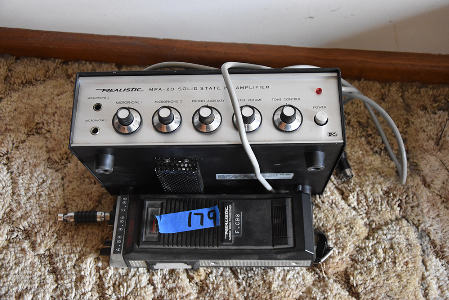 Lot 179 - Realistic MPA-20 Solid State P.A Amplifier & Marine Band ...