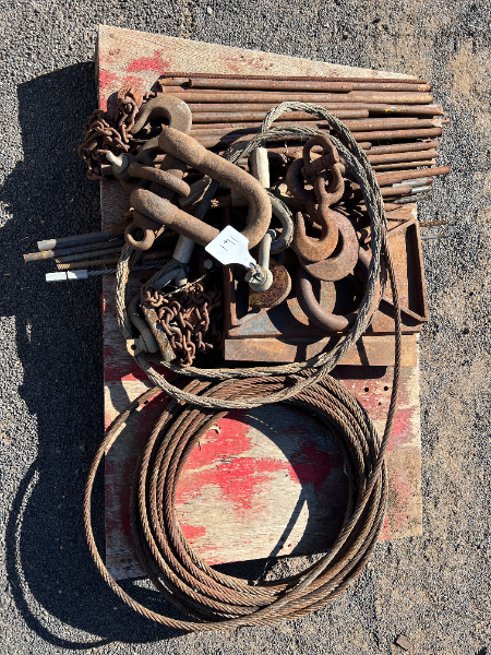 Lot 141 - Wire rope; shackles; steel rods | AuctionsPlus