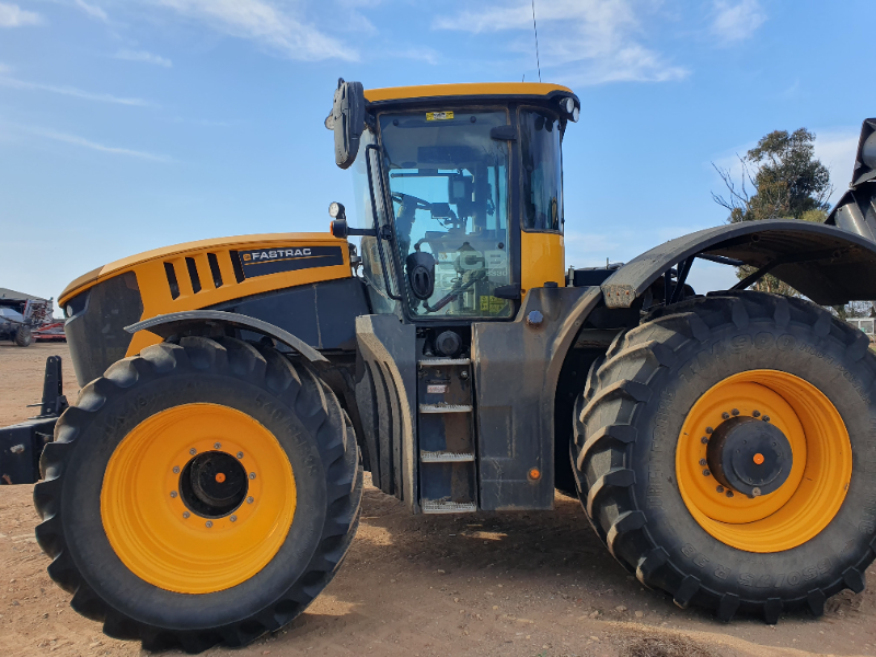Lot 7 - JCB 8330 tractor, Tasweld 3 mtr centre axle extensions, Trimble ...