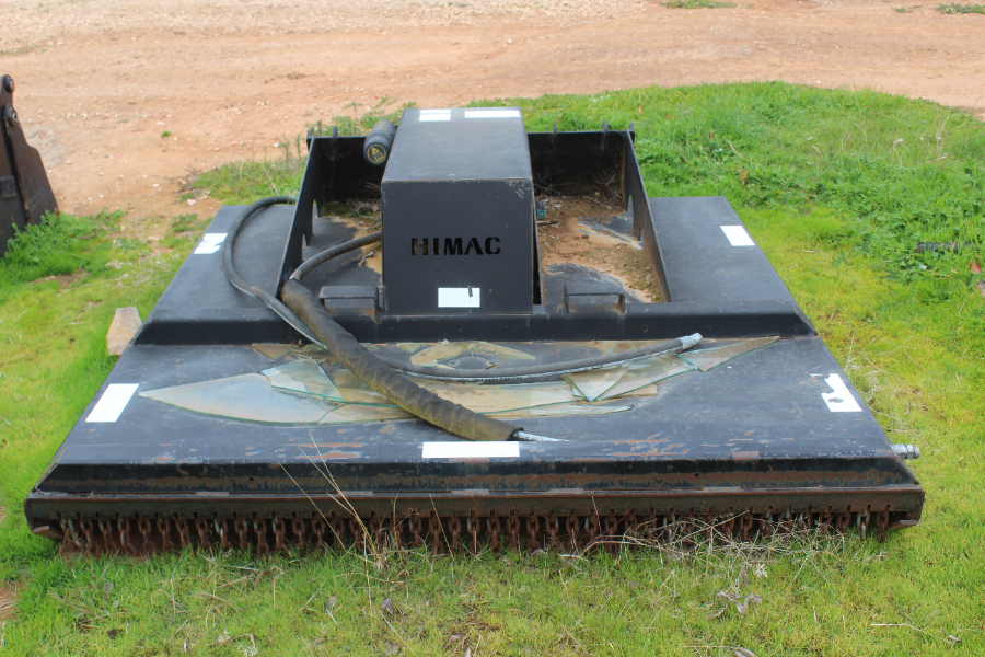 Lot 17 - Himac Brushcutter- Skid Steer Loader Attachment | AuctionsPlus