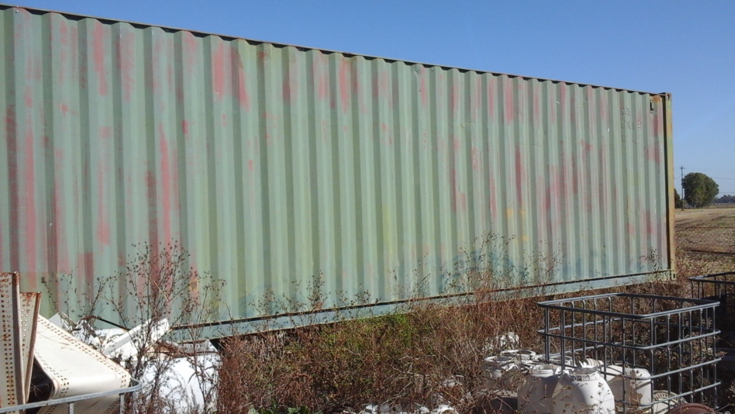 Lot 4 - GREEN B/C GRADE STEEL STORAGE CONTAINER | AuctionsPlus