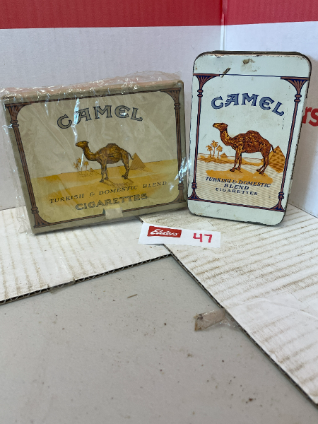 Lot 47 - Camel box & tin | AuctionsPlus