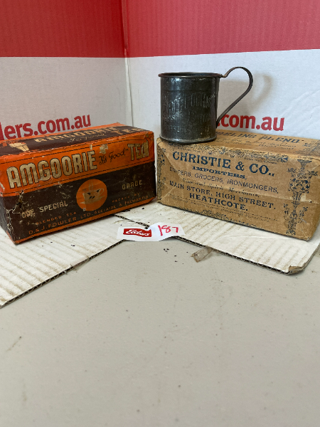 Lot 187 - 2x Tea Packages, Griffiths Tea cup. | AuctionsPlus