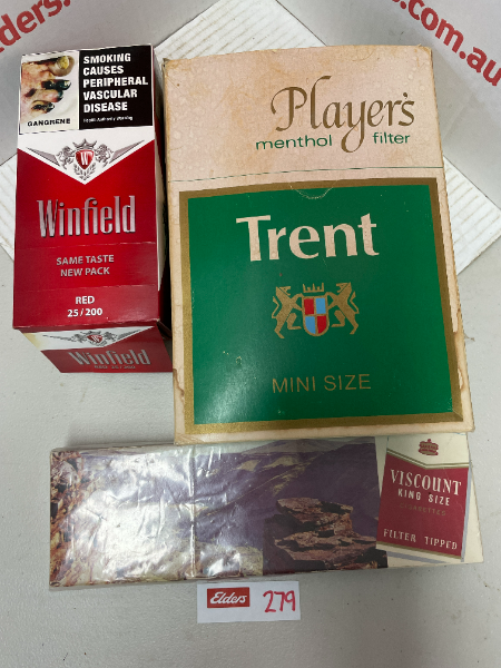 Lot 279 - 3x Cigarettes Package carton packs | AuctionsPlus