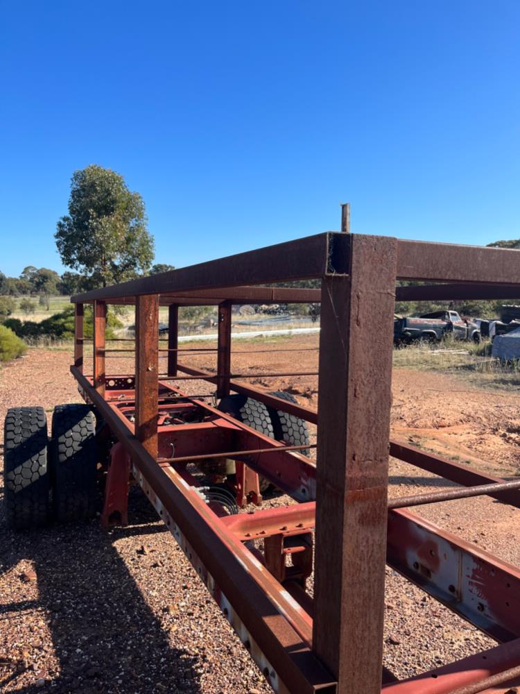 Lot 34 - Large steel frame for a workbench | AuctionsPlus