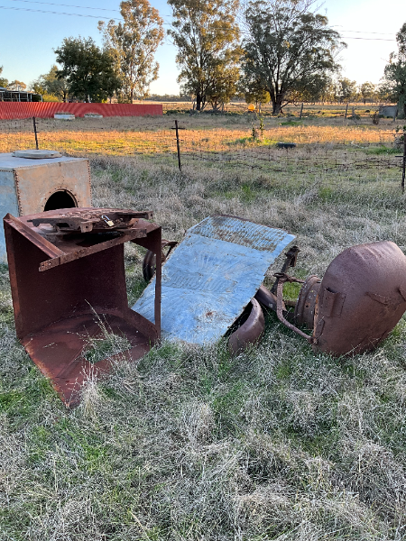 Lot 80 - Antique Henry Ford Wheels - Bucket, HV McKay Combine Ends ...