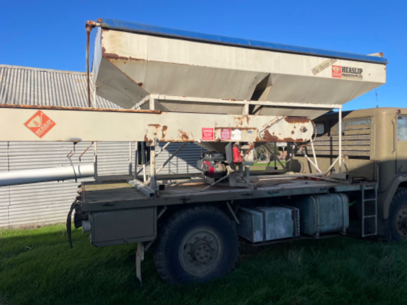 Lot 13 - Heaslip Grouper & International 4x4 Truck | AuctionsPlus
