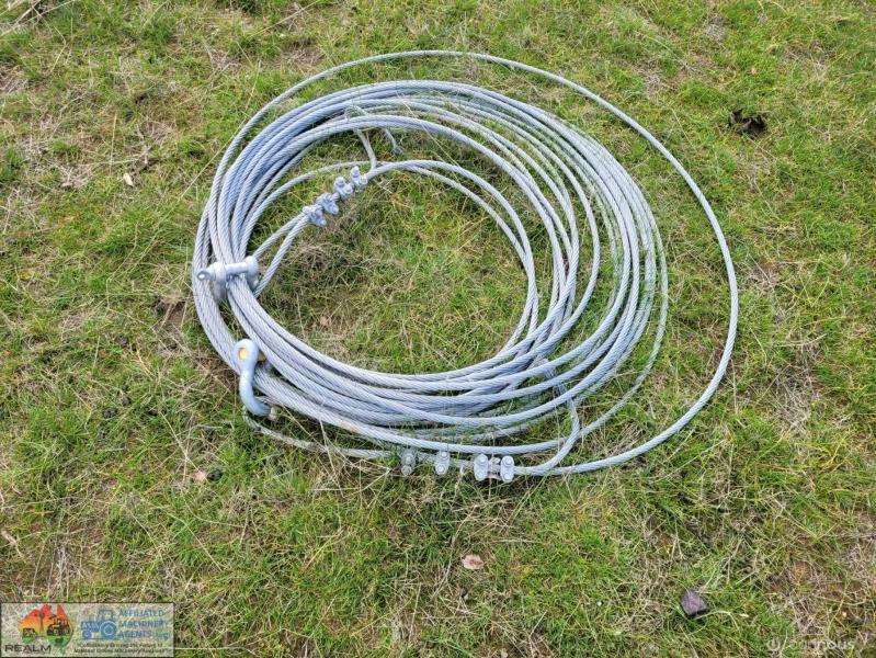 Lot 109 - 50m New Galv 10mm Tow Cable with D-Shackles | AuctionsPlus