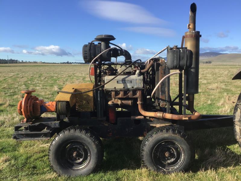 Lot 84 - Irrigation Pump Set w/ Cummins V8 Diesel Motor | AuctionsPlus