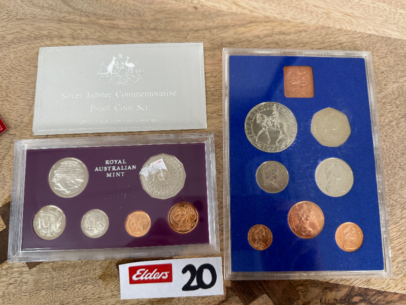 Lot 20 - 1977 Australian Silver Jubilee Commemorative Proof Set & 1977 ...
