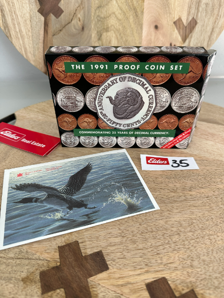 Lot 35 - 1995 25 Years of Decimal Currency Set & 1992 Canadian Coin Set ...