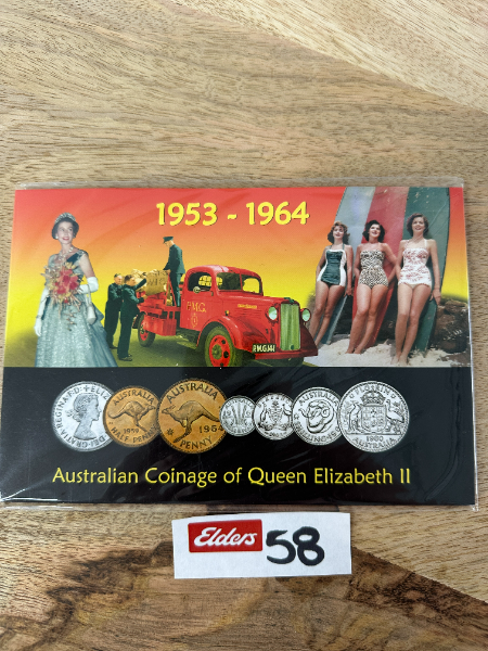 Lot 58 - 1953-1964 Australian Coinage of Queen Elizabeth II - unopened | AuctionsPlus