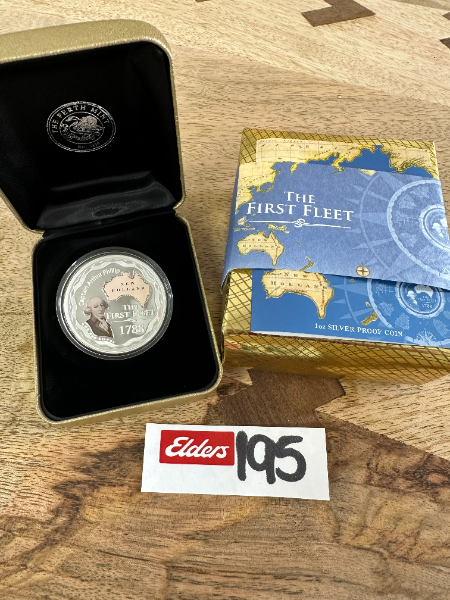 Lot 195 - The First Fleet 1oz Silver Proof Coin | AuctionsPlus