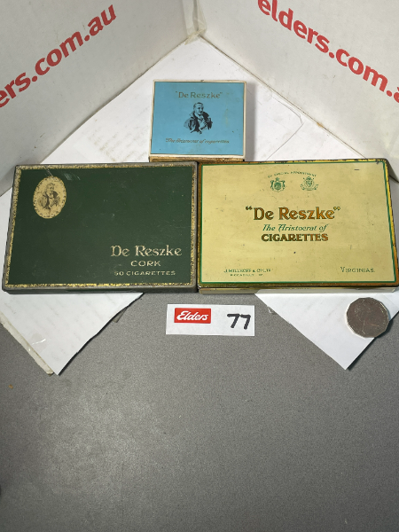 Lot 77 - De Reszke Cork Cigarettes 50pk Tin | AuctionsPlus