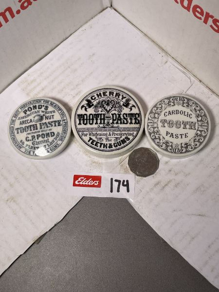 Lot 174 - Vintage Pond's Tooth Paste Pot Lid | AuctionsPlus