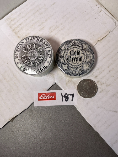 Lot 187 - Vintage Duncan Flockhart's Cold Cream Pot | AuctionsPlus