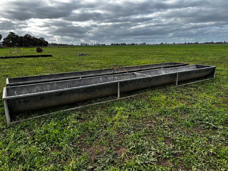 Lot 54 - 2x 8m x 1m feed Trough #1 | AuctionsPlus