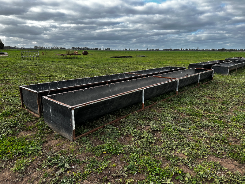 Lot 56 - 2x 8m x 1m feed Trough #3 | AuctionsPlus