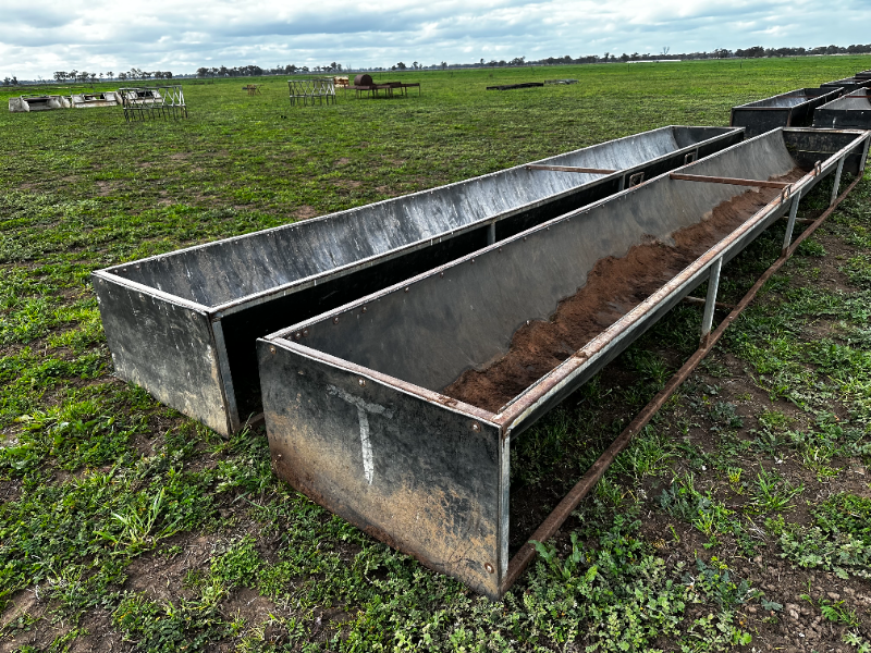 Lot 57 - 2x 8m x 1m feed Trough #4 | AuctionsPlus