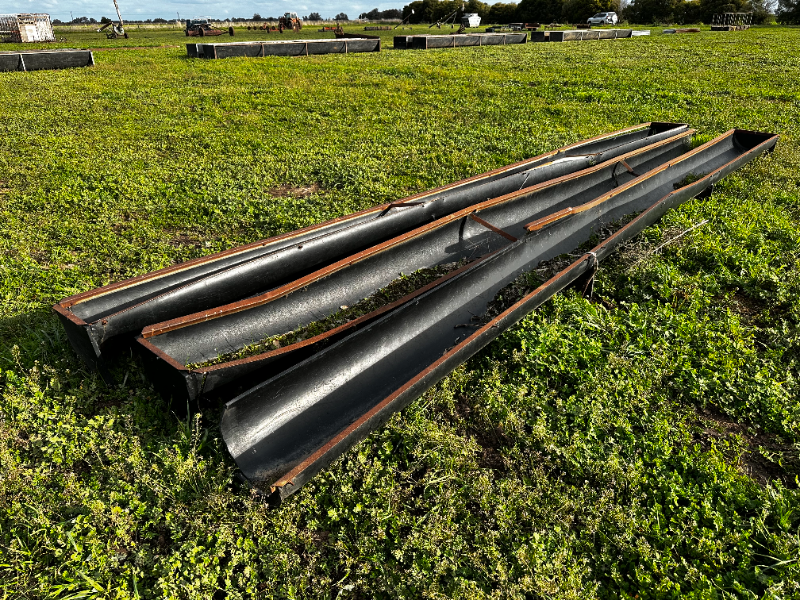 Lot 68 - 3x 6m x 0.4m Feed Troughs | AuctionsPlus