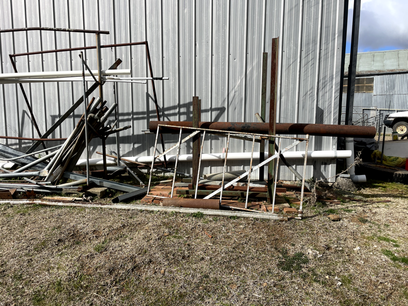 Lot 108 - Scrap steel & Racks | AuctionsPlus