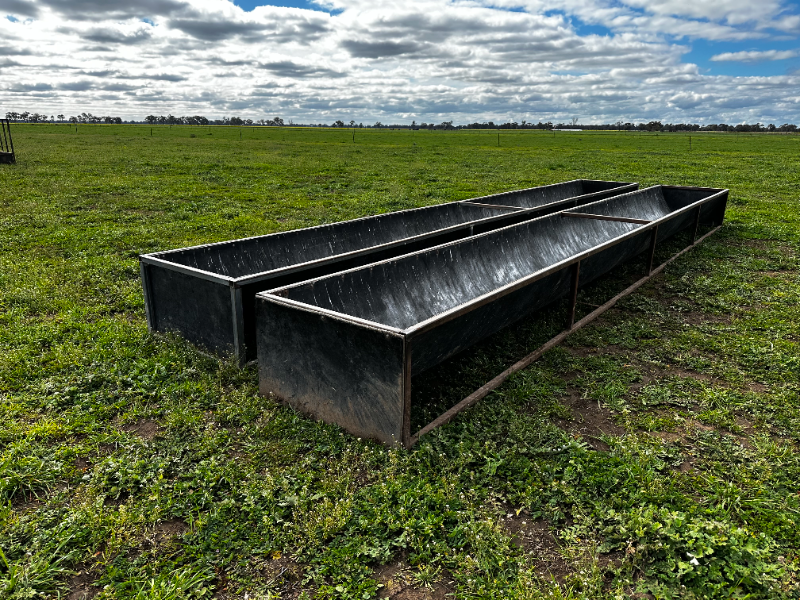Lot 59 - 2x 8m x 1m feed Trough #6 | AuctionsPlus