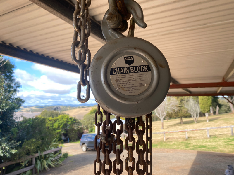 Lot 258 - SCA endless chain hoist | AuctionsPlus