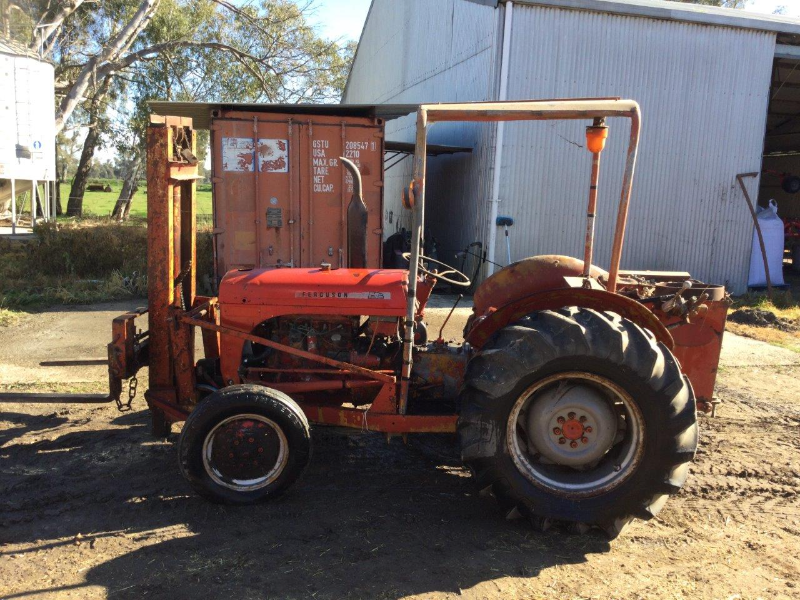 Lot 29 - MASSEY FERGUSON TEA 20 with Forklift | AuctionsPlus