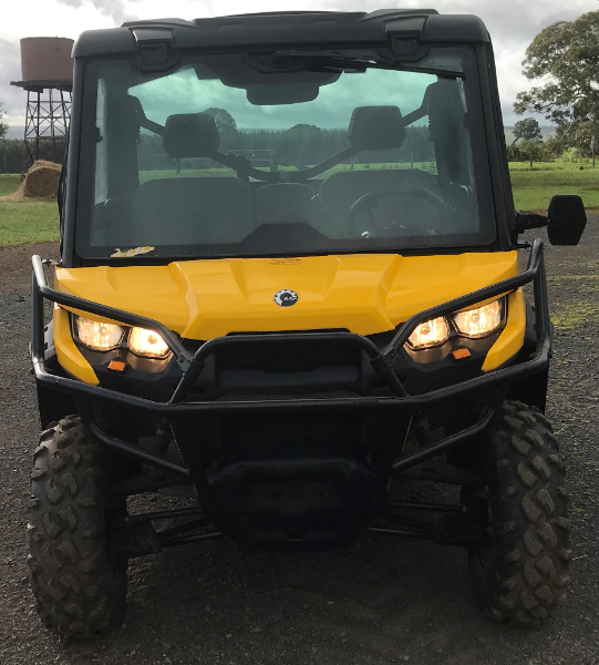 Lot 1 - 2019 Yellow Can-Am Defender HD8 Pro SWV2 | AuctionsPlus
