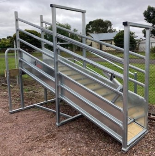 Lot 96 - Norton Cattle Loading Ramp with Safety Walkway | AuctionsPlus