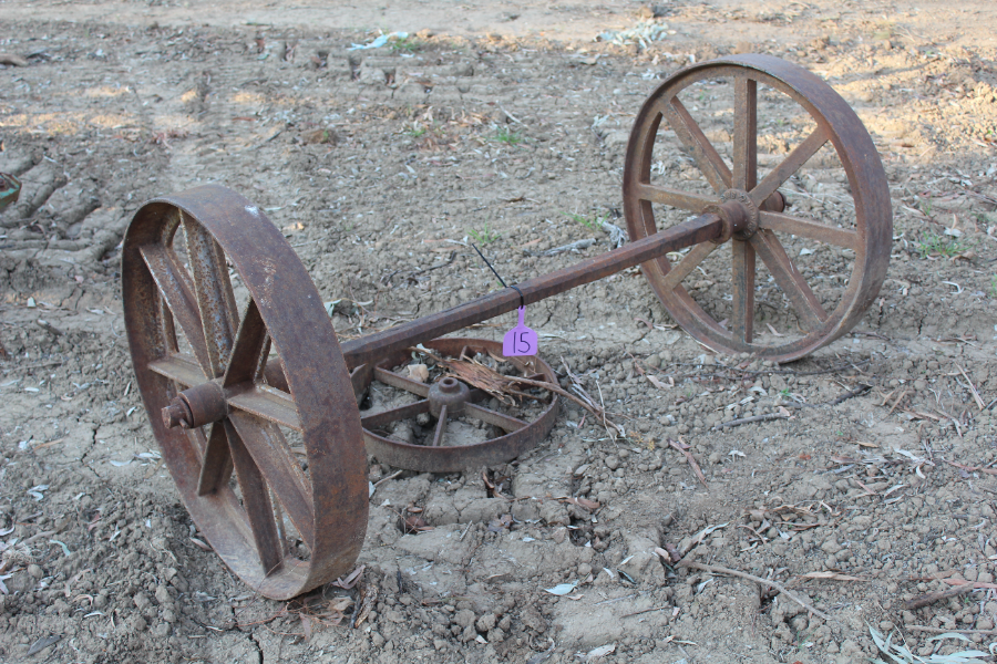 Lot 15 - Antique Furphy Axel & Wheels | AuctionsPlus