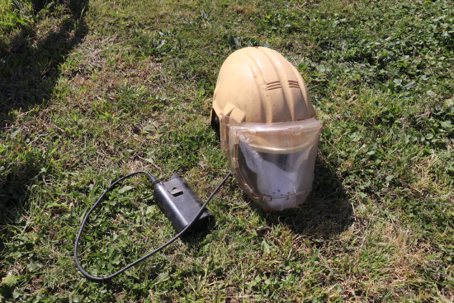 Lot 91 - Racal Safety helmet & filters | AuctionsPlus