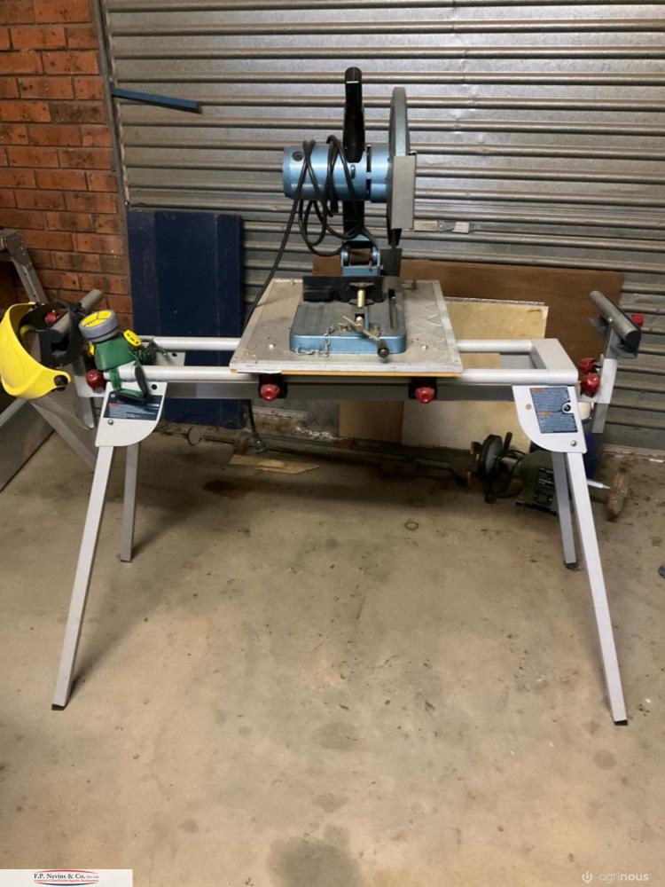 Lot 2 - Pentagon Drop Saw on Bosch Stand | AuctionsPlus