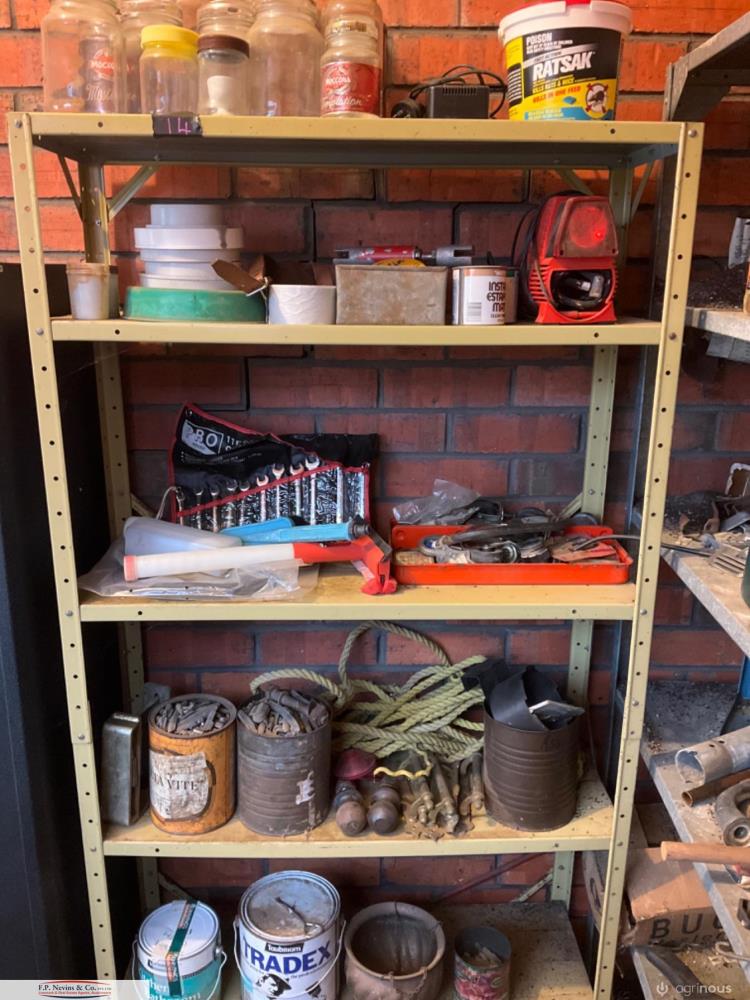 Lot 14 - 2 X Sets of work shelves with Accesories | AuctionsPlus