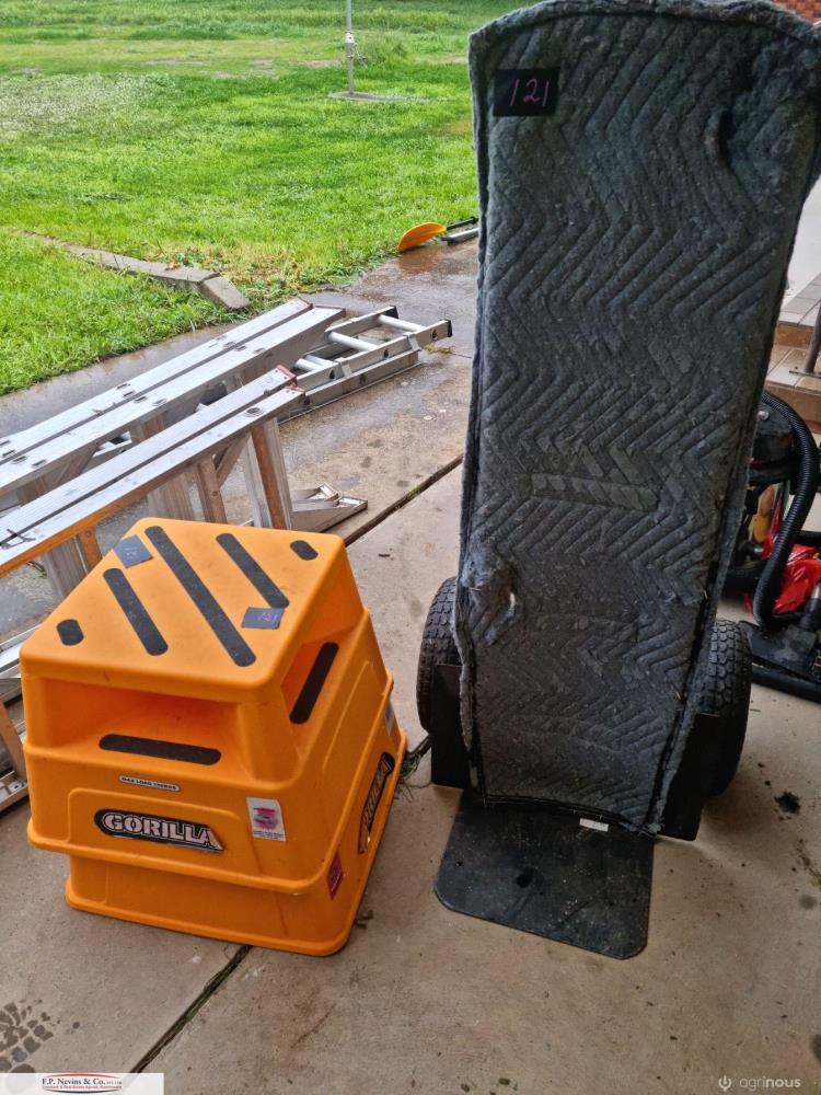 Lot 121 - SAFETY STEPS & TROLLEY | AuctionsPlus