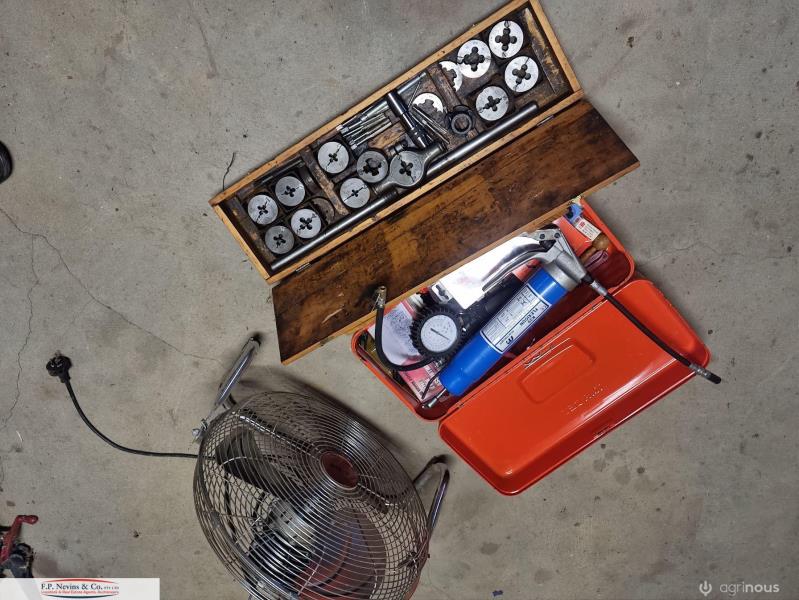 Lot 61 - TAP & DIE SET , With Tool Box Of Assorted Tools | AuctionsPlus
