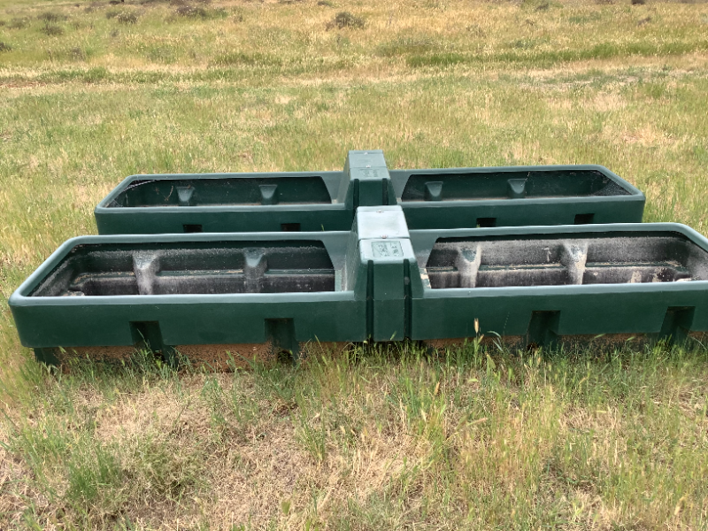 Lot 6 - 2x 450 litre Poly Master troughs | AuctionsPlus