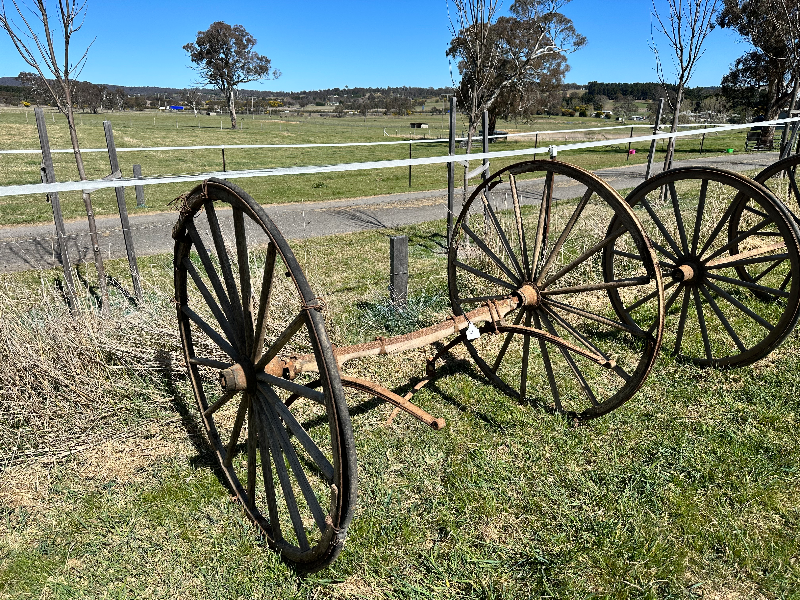 Lot 7 - CART AXLE & WHEELS. | AuctionsPlus