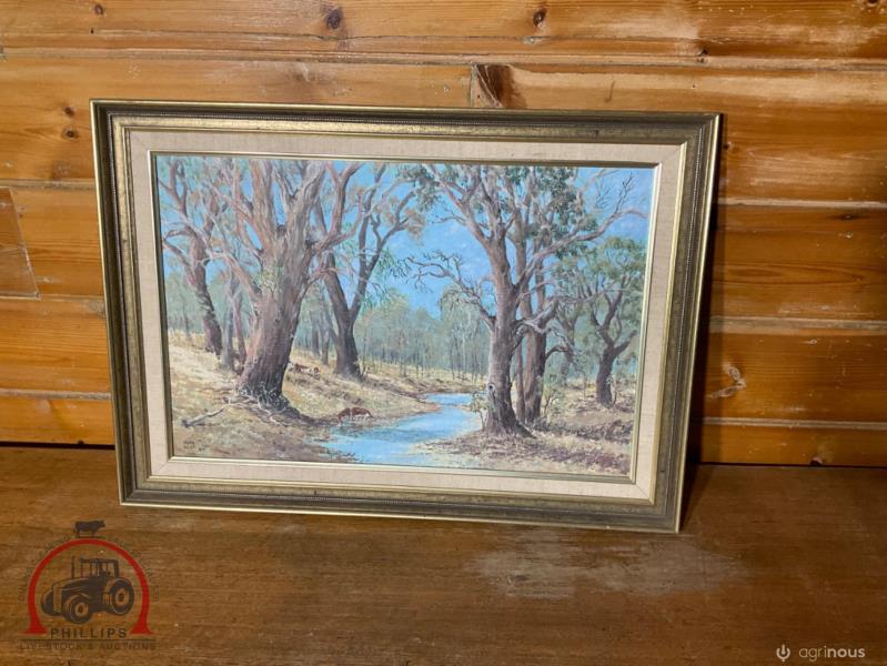 Lot 203 - Oil painting painted by Joan Kerr 1984 | AuctionsPlus