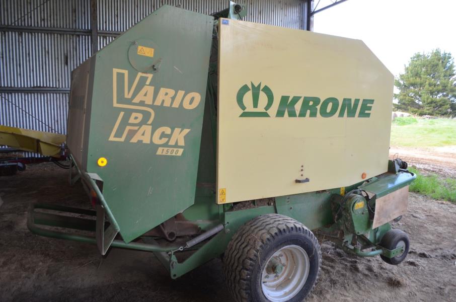 Lot 11 - Variable Sized Krone Baler With 3 x Nets | AuctionsPlus