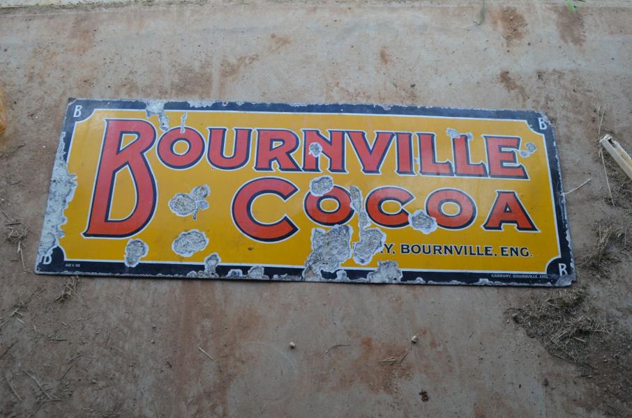 Lot 98 - Original Bournville Cocoa Sign | AuctionsPlus