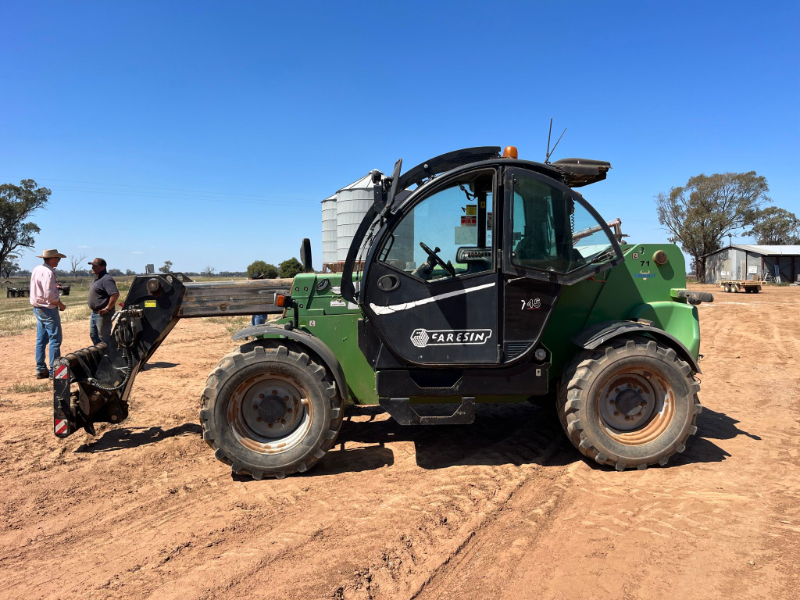 Lot 4 - Faresin 745 Telehandler with attachments | AuctionsPlus