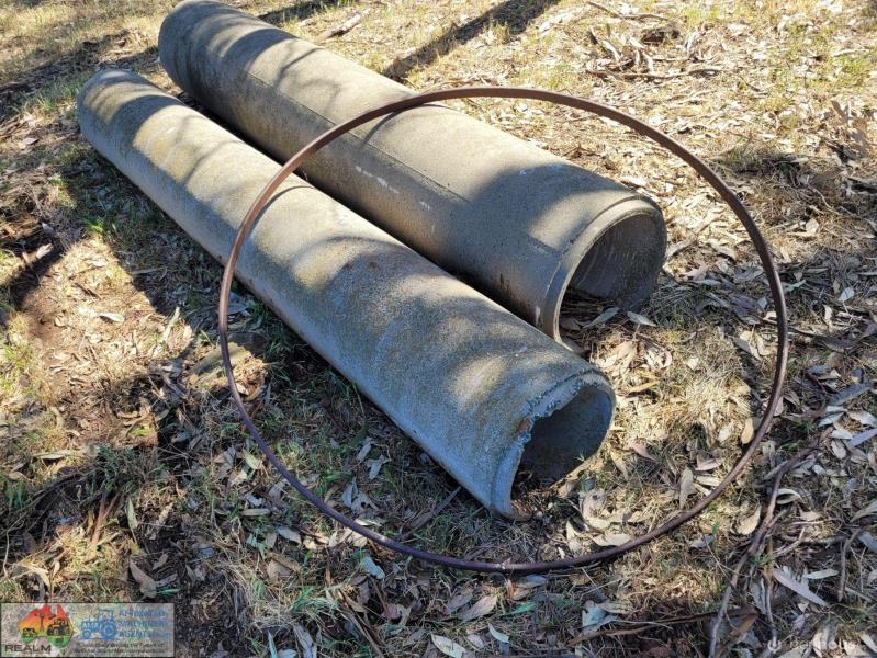 Lot 34 - 2x 8ft Concrete Pipes ( 10' & 14') | AuctionsPlus