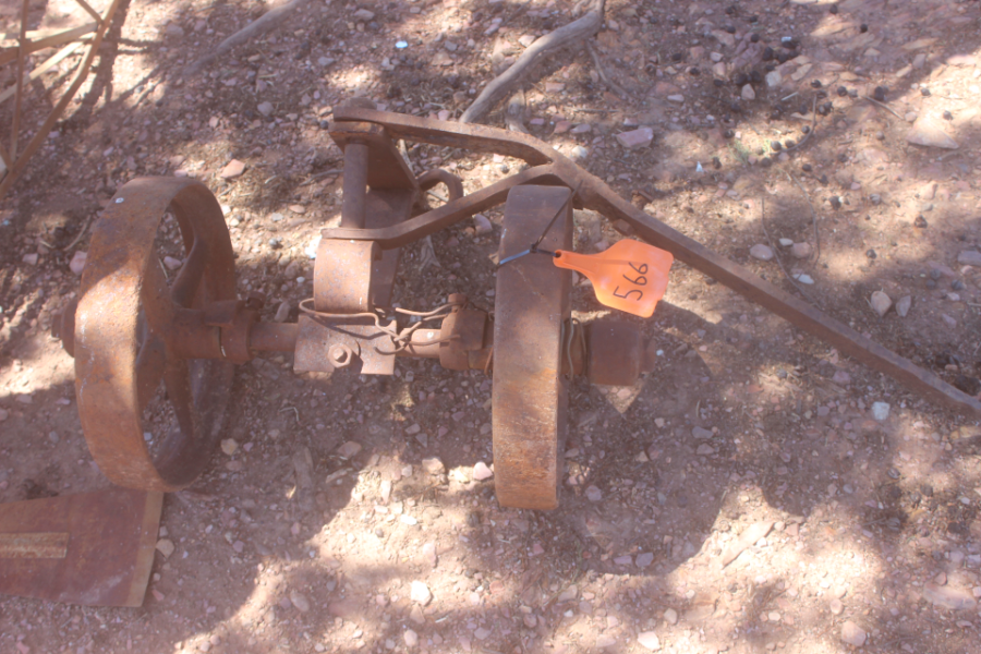 Lot 566 - 2x Antique Wheels | AuctionsPlus