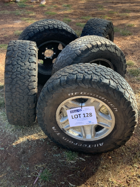 LOT 128 - Prado rims & tyres. | AuctionsPlus