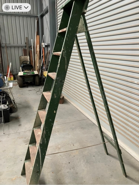 Lot 62 - Timber Step Ladder | AuctionsPlus