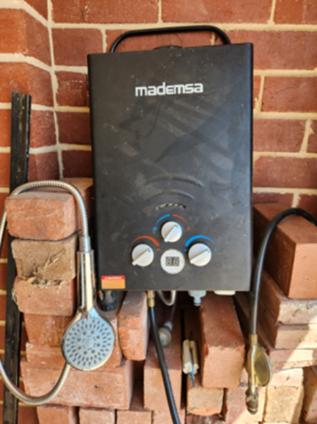 Lot 198 - 'Mademsa' Portable Hot Water Shower Unit | AuctionsPlus