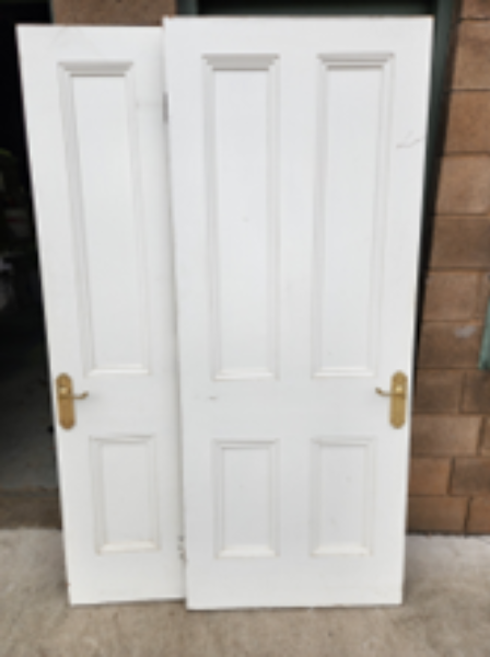 Lot 211 - 2 x 4 Panel Doors | AuctionsPlus